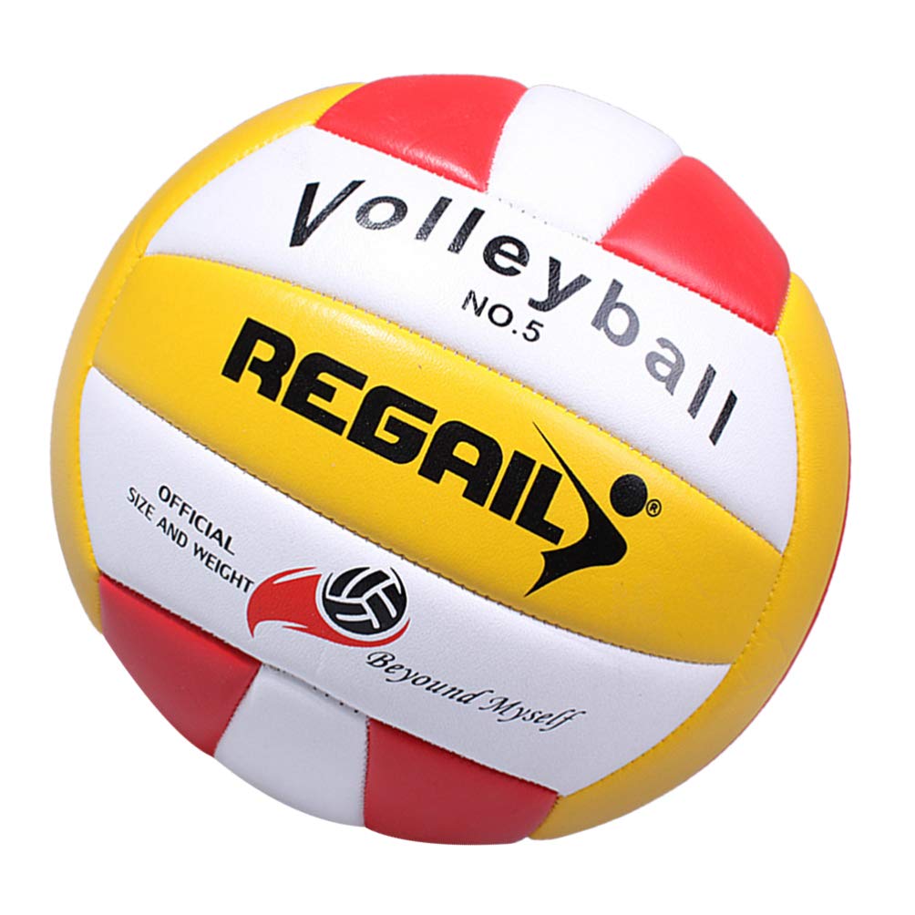BESPORTBLE Standard Volleyball PU Volleyball Soft Sport Ball for Training Games Outdoor Red