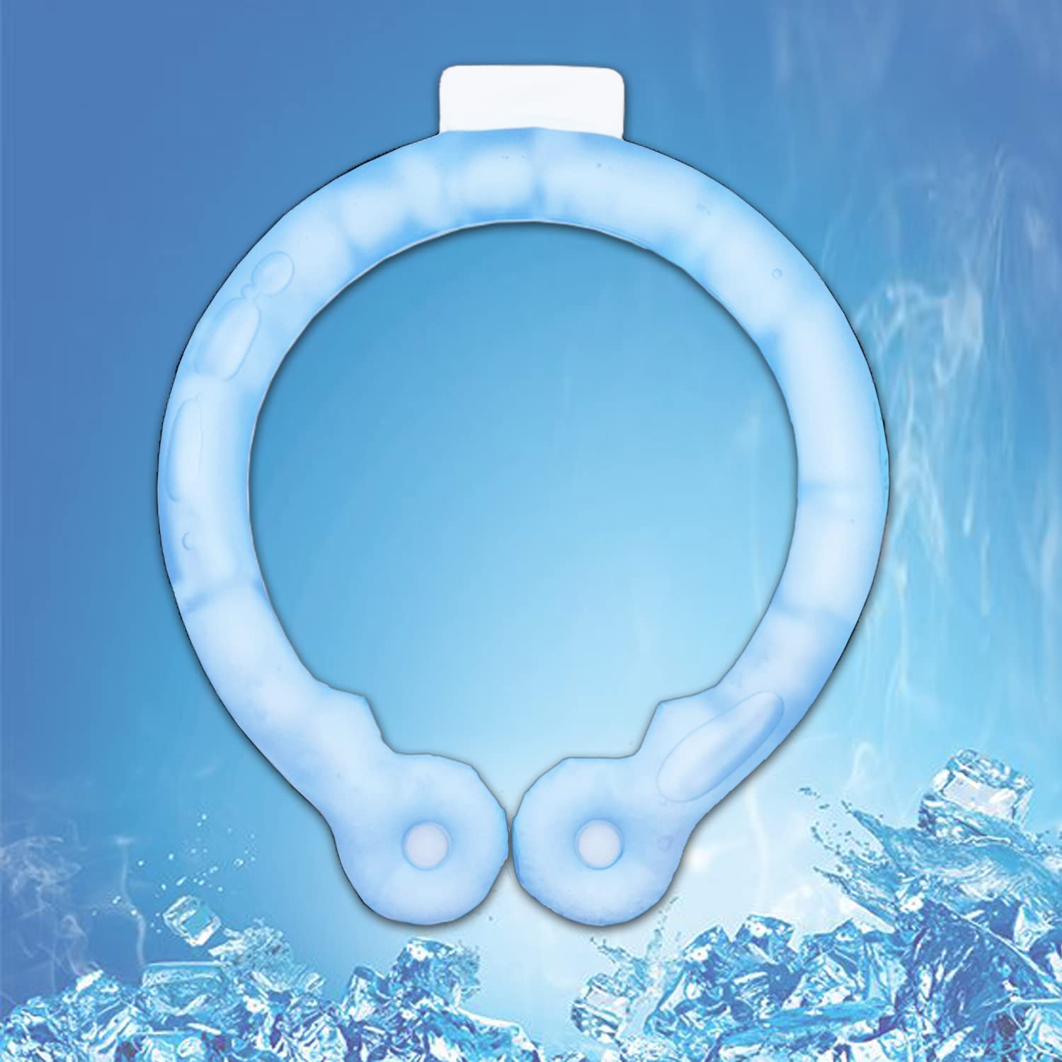CometMars Neck Cooling Tube (blue), Wearable Cooling Neck Wraps,Relief for Hot Flashes and Summer Heat