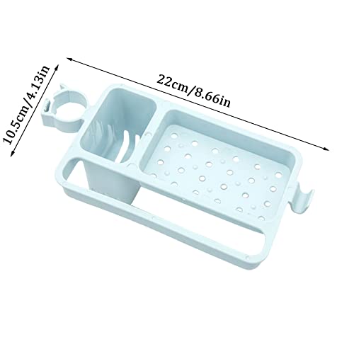 Expandable Rolling Metal Basket Faucet Rack Household Kitchen Punch Rag Sponge Brush Rack Sink Storage Rack Simple Human Sink Caddy Standard