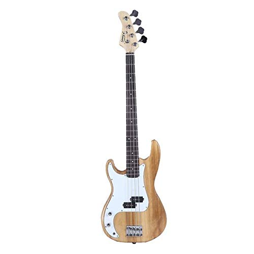 Bass Glarry GP Left-Hand Electric Bass Guitar Cord Wrench Tool Burlywood