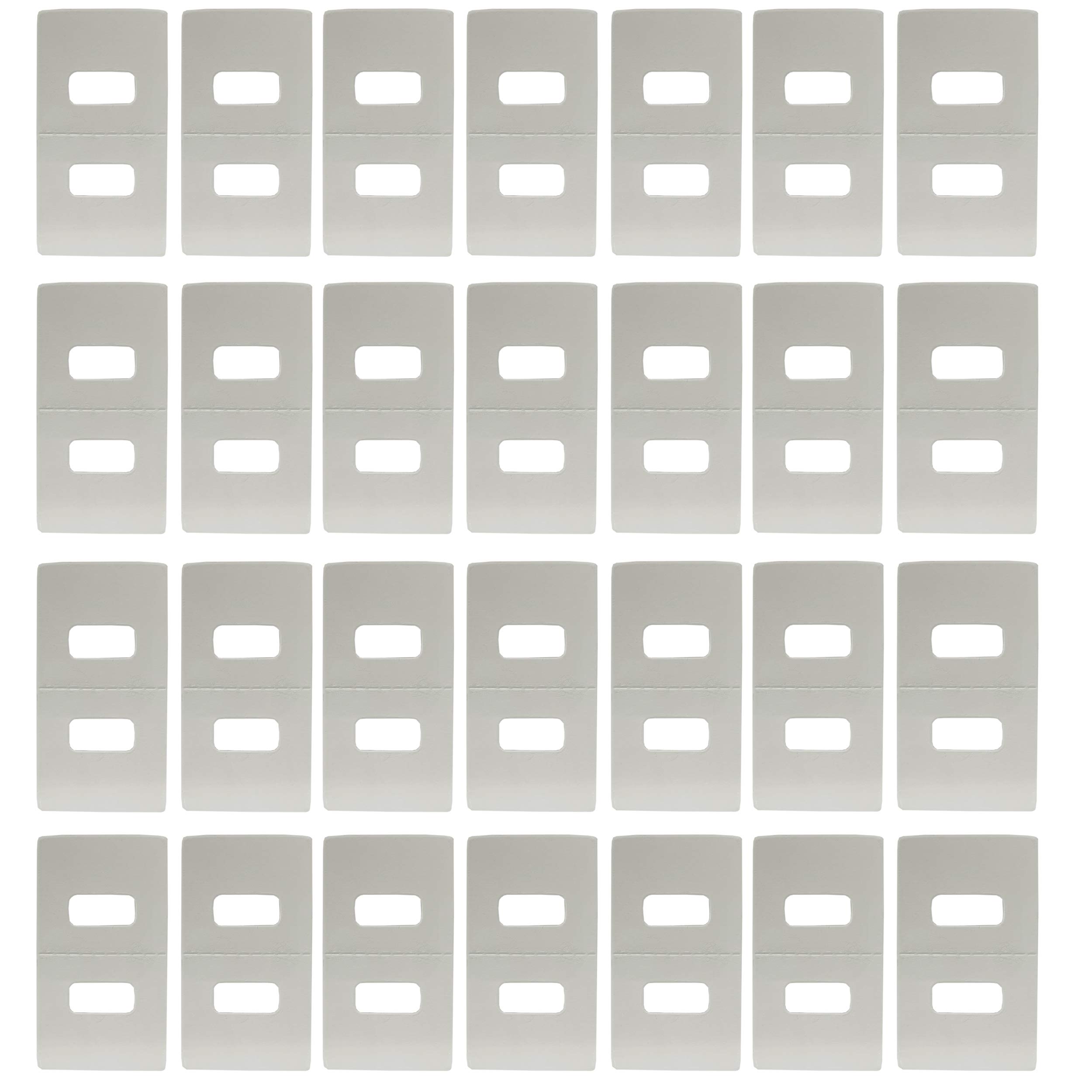 Birllaid Vertical Blind Replacement Repair Slats 28 Sets(56 Total Blind Fixer Tabs),Pre Cut Vertical Blinds Repair Kit