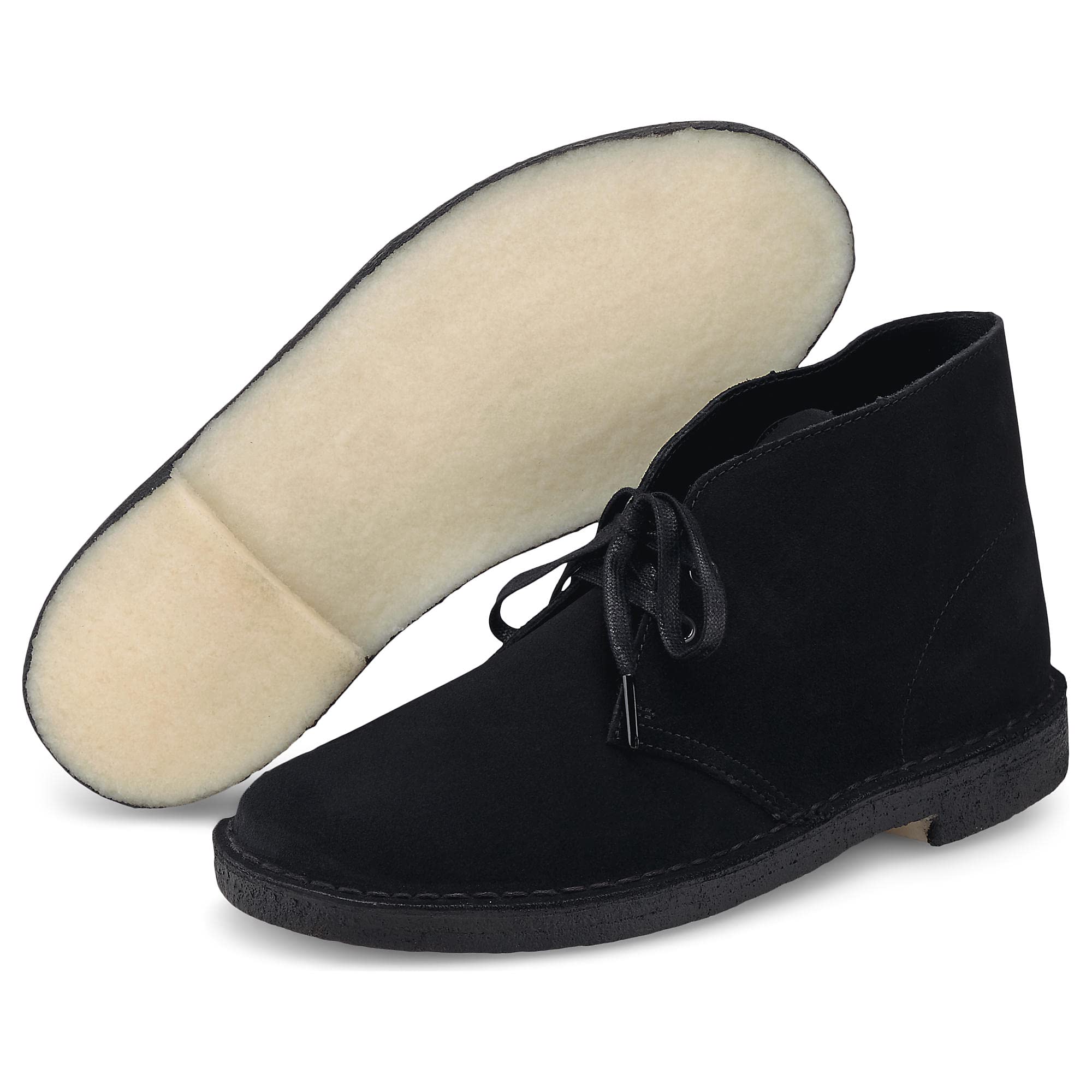 Clarks ORIGINALS Mens Desert Boot Suede Black Boots 8.5 US