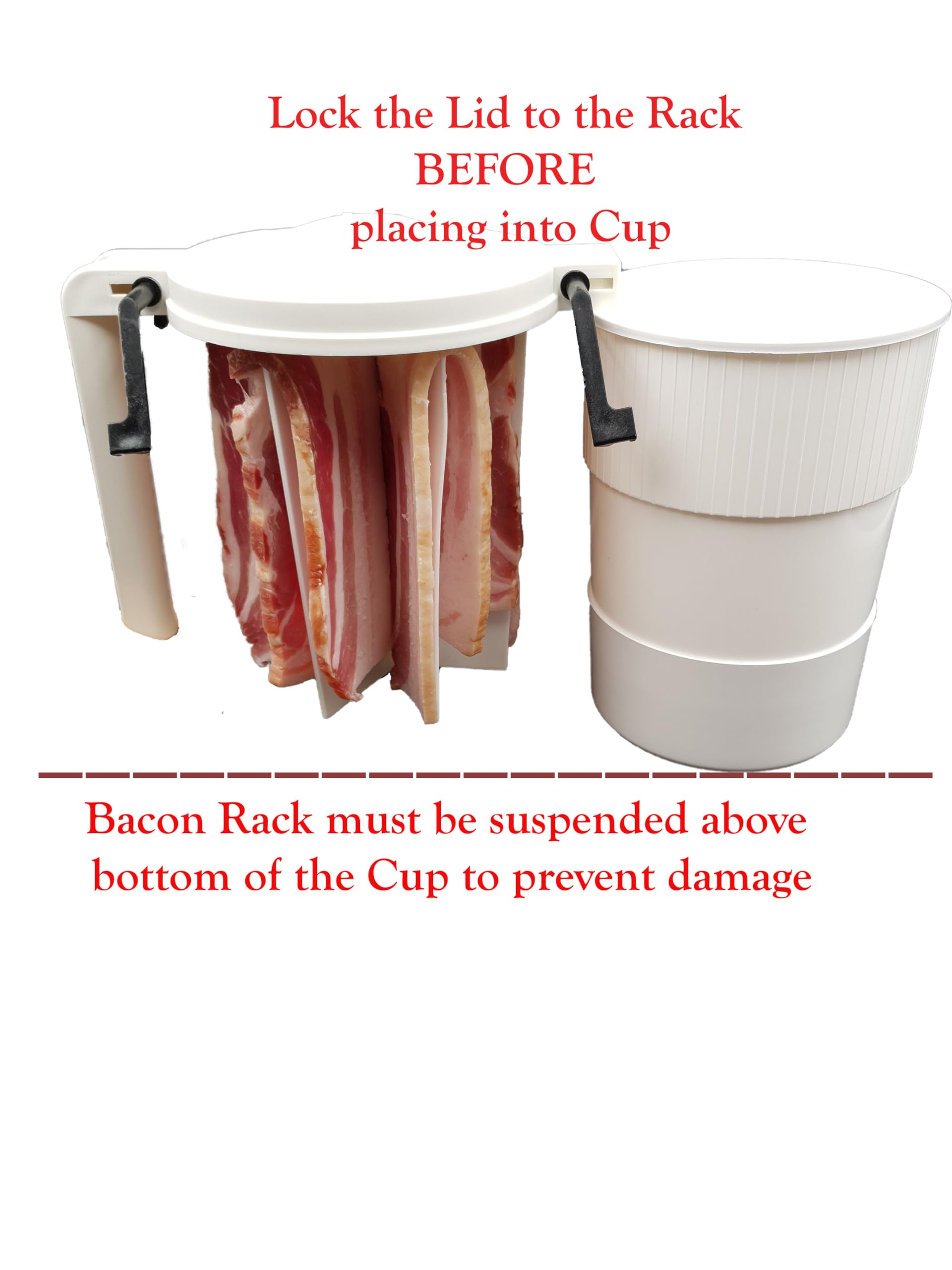Stress Free Bacon in A Stress Filled World!! Wow Bacon Microwave Cooker New P10 Model! No Splatter or Mess! Over 2,000 Amazon reviews 4+ / 5 Quality USA Manufacturing and Wow Customer Service!