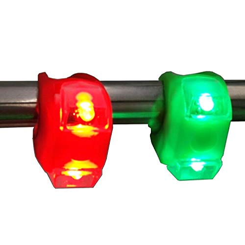 Bravodeal LED Navigation Lights, Led Emergency Lights for Boat Bow, Stern, Mast or Paddles, LED Night Fishing Light for Pontoon, Jon, Skeeter and Kayaks