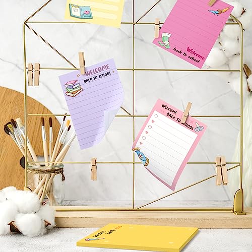 Lincia 36 Pack Cute Back to School Funny Notepads 3.94 x 2.95 Inches Lined Writing Note Pads Memo Pads for School Office Home Students Teachers Coworkers Gifts Supplies, 30 Sheets in Each Pad