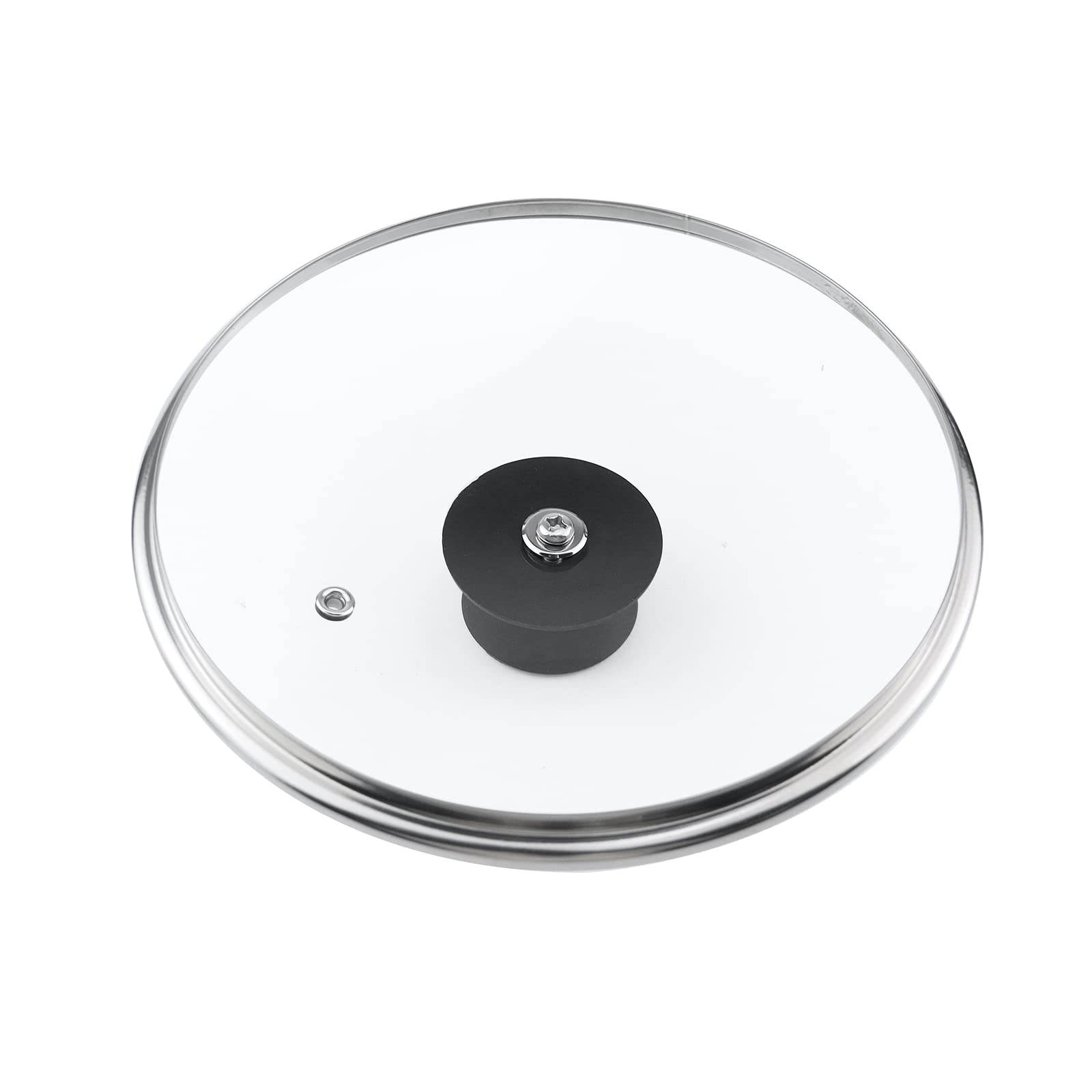HEVSTIL Universal Lid for Pots, Pans and Skillets,8inch /21cm Clear Glass Pot Lid with Heat Resistant Silicone Handle Glass Replacement Lid for Frying Pan, Frying Pans,Pan Lid, Cast Iron, CrockPot
