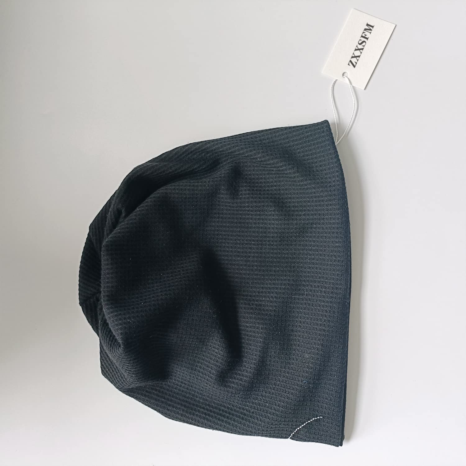 ZXXSFM- Hats，Womens Knitted Beanie Waffle Slouchy Skullcap for Men Stretchy Thin Acrylic Hat