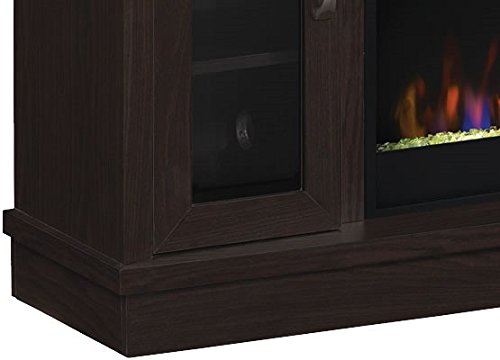 Classic Flame Hutchinson 70" Infrared Electric Fireplace Entertainment Center & 42" Linear Firebox - Oak Espresso, 42MM3115-PE91 & 42II042FGT
