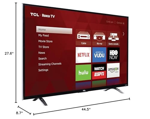 TCL 50UP130 50-Inch 4K Ultra HD Roku Smart LED TV (2016 Model)