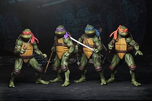 NECA TMNT Donnie Collectible Action Figure - Acrylic Ninja Movie Theme Toy