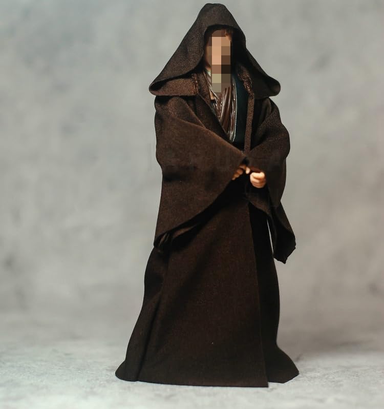 SSbeauty M 1:12 Scale Fabric Cape Robe Coat with Hat for 6" 6 inches Body Action Figure Clothes (no Figure)