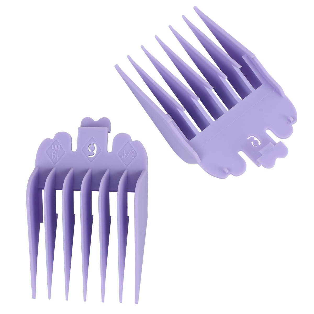 CABAX 10 Pcs Colorful Professional Hair Clipper Combs Guides 1/16β to 1β,Attachment Guide Combs Replacement Guards Set for Wahl Clippers/Trimmers