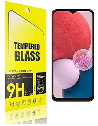 PT Tempered Glass + Shockproof Ring Kickstand Cover Phone Case for Samsung Galaxy A14 5G SM-S146VL + Gift Stand (Black)