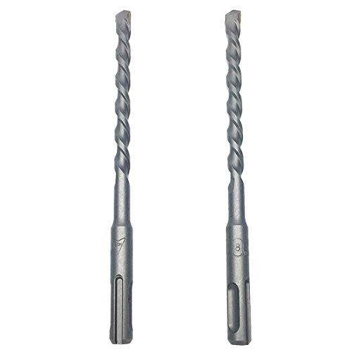 COMOK 2Pcs Carbide Drilling Tip SDS Plus Shank 8mm x 160mm Masonry Drill Bit for Drilling Holes in Masonry Concrete Rock and Artificial Stone