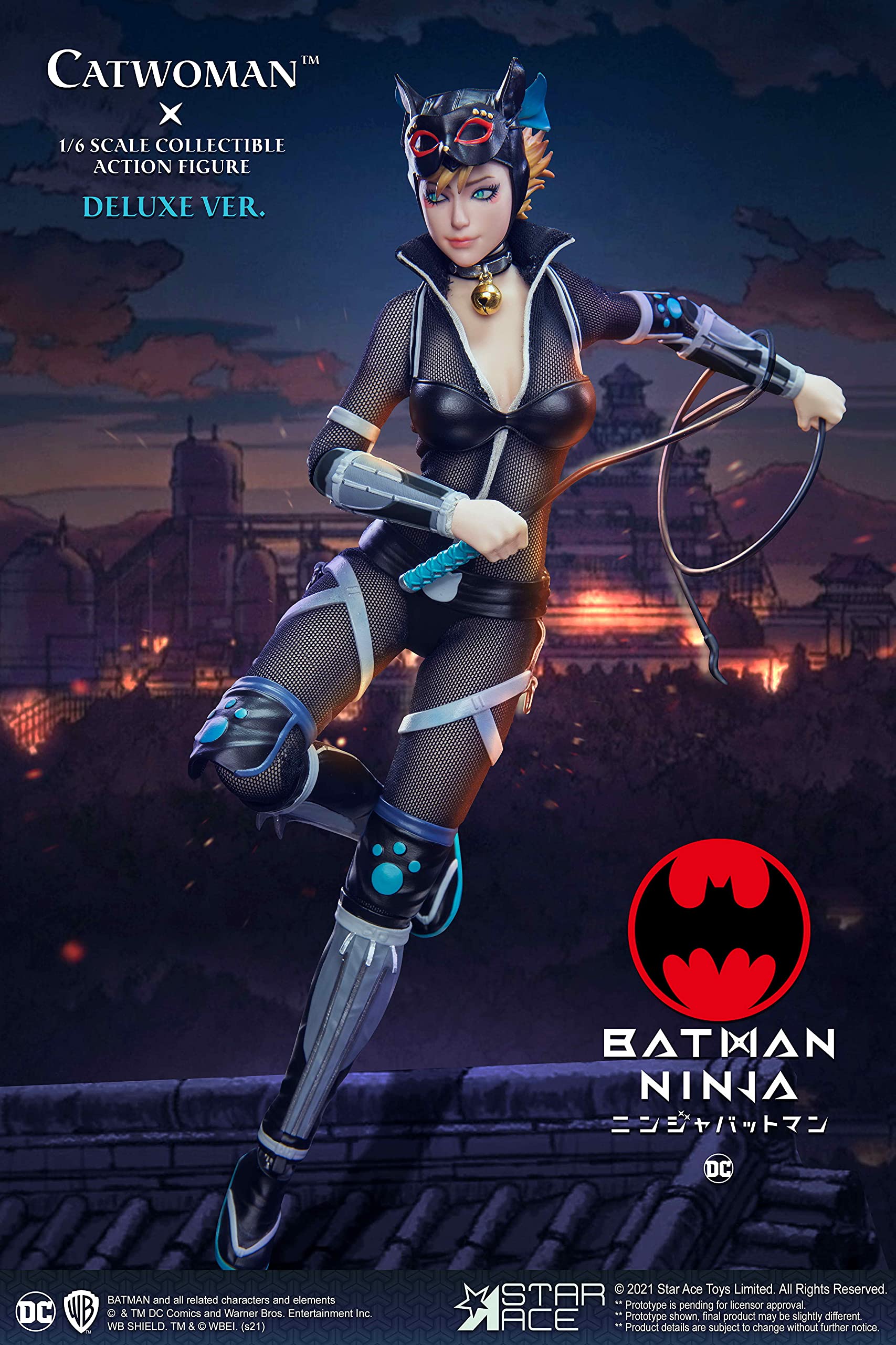 Star Ace Toys Batman Ninja: Catwoman (Deluxe Version) 1:6 Scale Collectible Action Figure, Multicolor