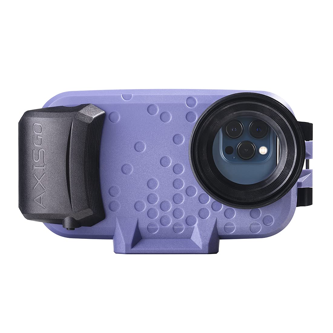AxisGO iPhone 12 Waterproof Phone Housing for Underwater Action Photography Snorkeling Surfing Travel Case - Astral Purple