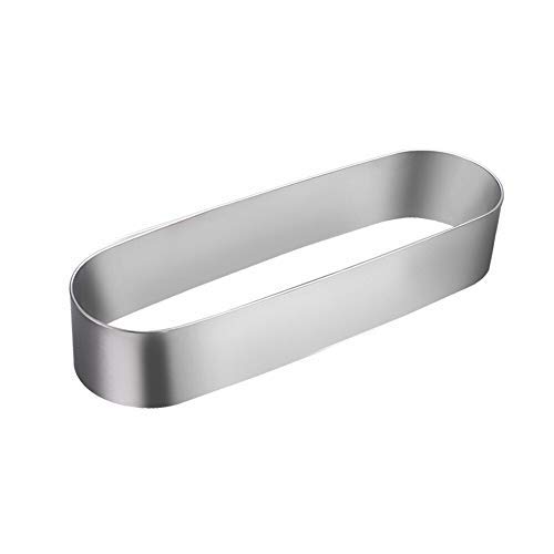 CHDHALTD Mousse Rings Stainless Steel Mini Cookie Cutters Mini Long Oval Mousse Ring Mold Metal Baking Tiramisu Mold for Kitchen Baking Sponge Cakes Dessert Pies