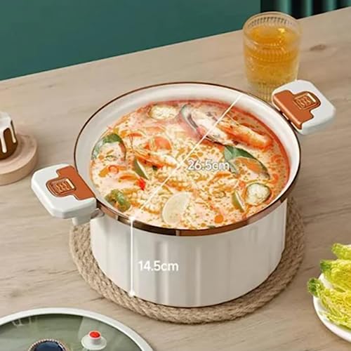 Non-stick Enamel Micro Pressure Cooker,2023 New 8L Multifunctional Time Saving Non Stick Stockpot,Pressure Cooker Soup Stew Pot Enamel Soup Pot for Kitchen (Blue)