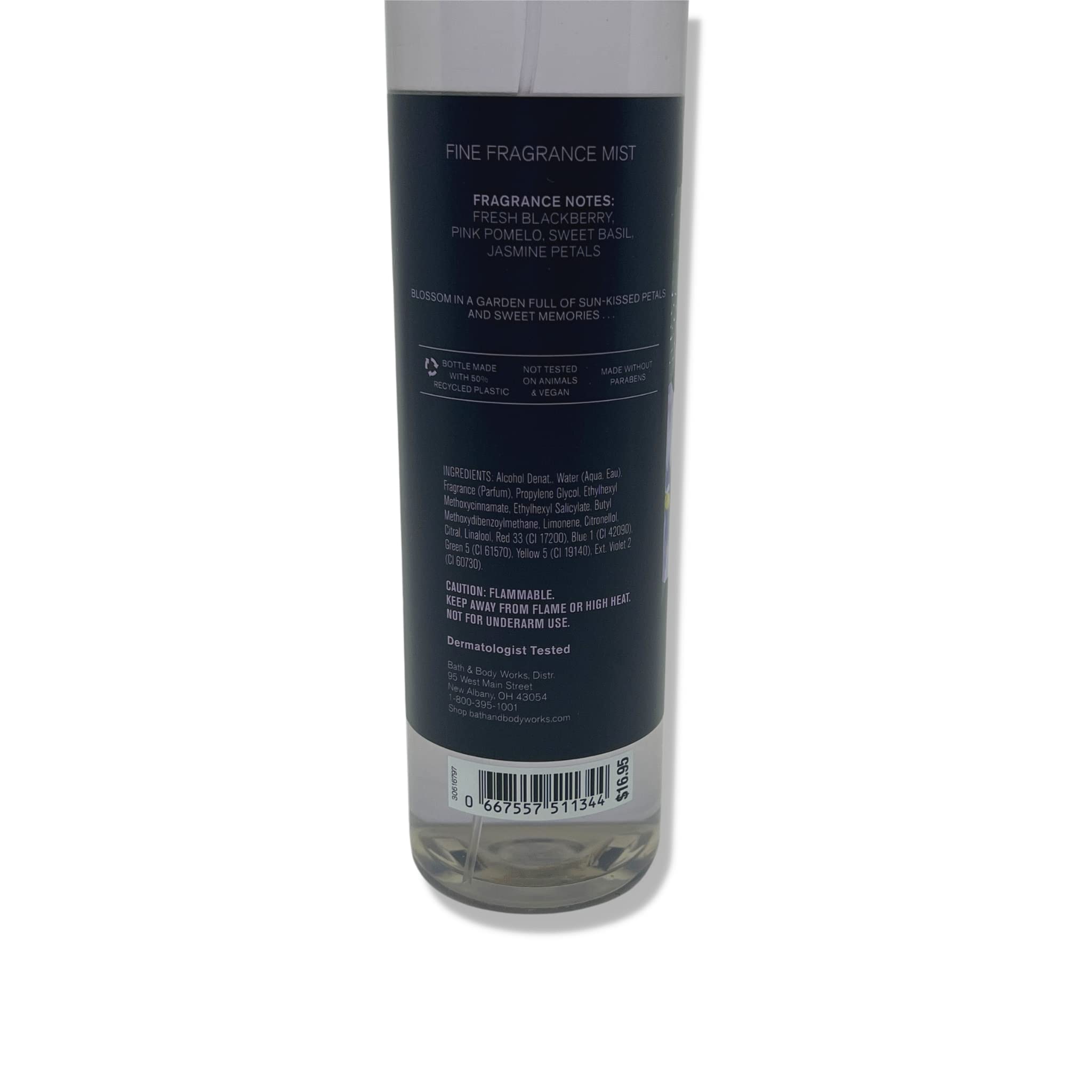 Bath & Body Works Blackberry & Basil Fine Fragrance Mist 8 Fluid Ounce 2018 Edition