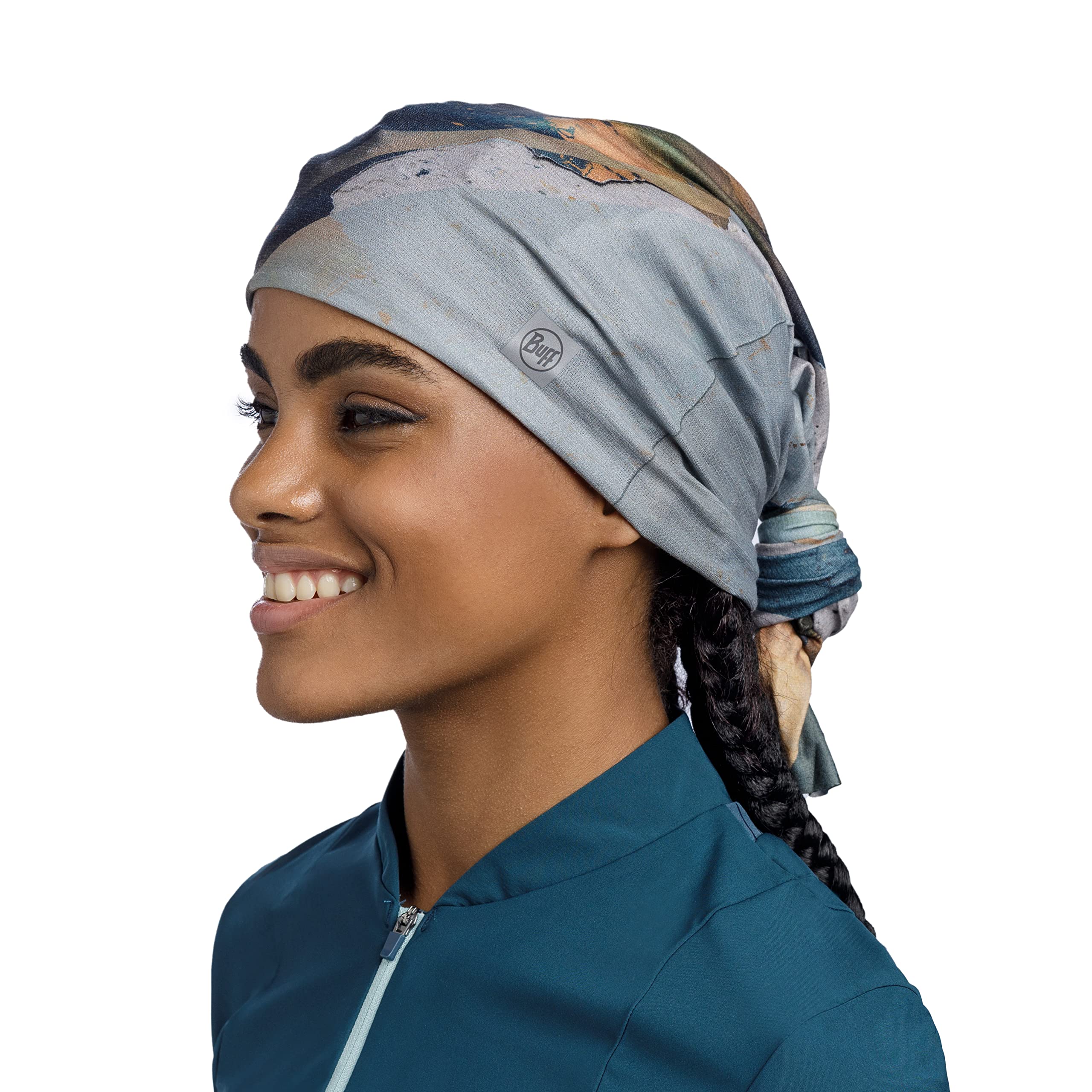 BUFF CoolNet UV Bike Neck Gaiter, Reflcetive, UPF 50 Sun Protection, Breathable, Cooling Bandana, Quick Dry Face Mask, Zomi Multi, Adult Size