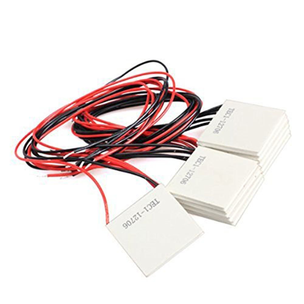 TEC1-12706 12V 60W 6A 40MMX40MM Heatsink Thermoelectric Cooler Cooling Peltier Plate Module 10pcs Compatible with Gaming Consoles/Devices