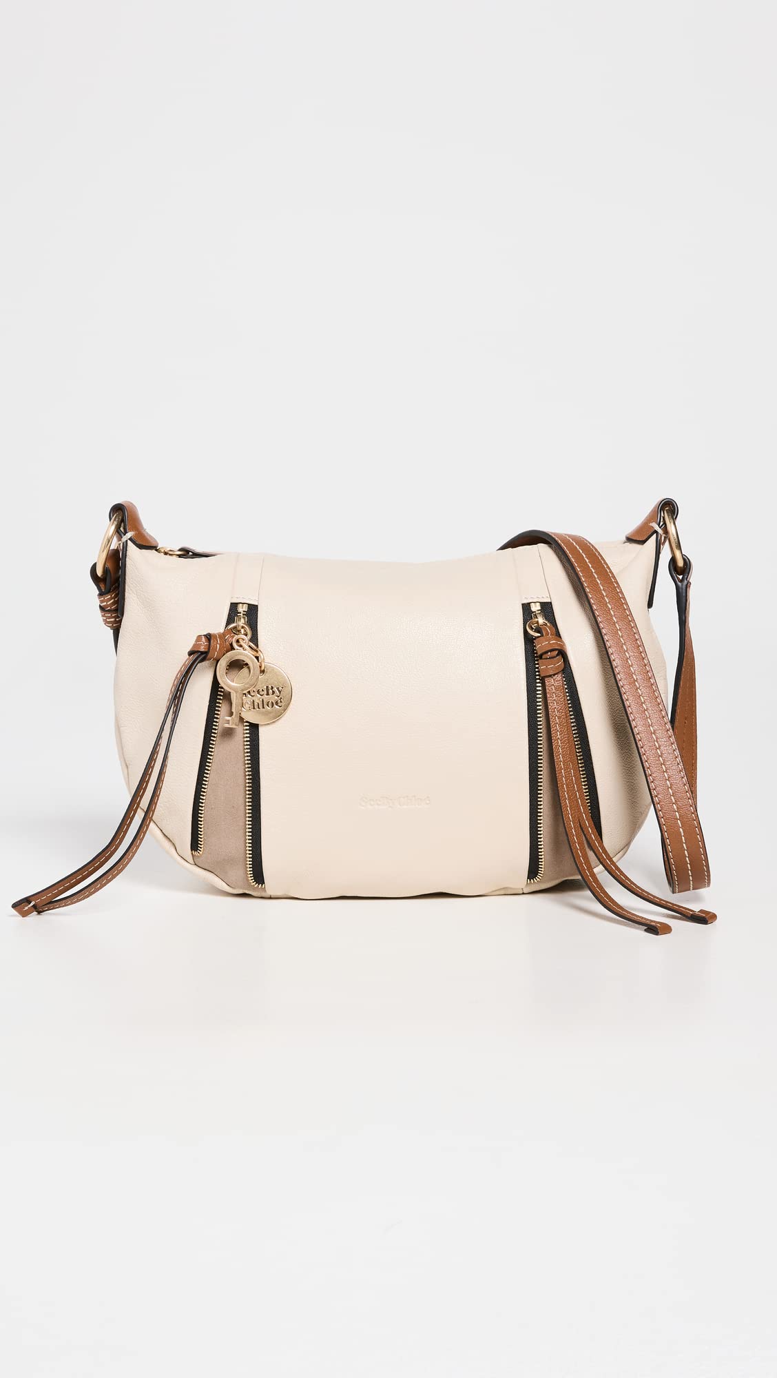 See by Chloe Indra Moon Bag Cement Beige One Size