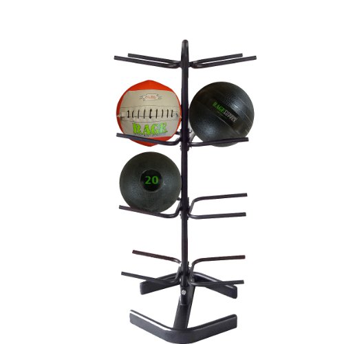 Rage Fitness 4 Tier Medicine Ball and Slam Ball Storage Rack