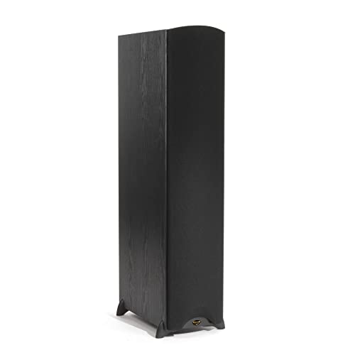 Klipsch Synergy Black Label F-300 Floorstanding Speaker with Proprietary Horn Technology, Dual 8” High-Output Woofers, with Room-Filling Sound in Black