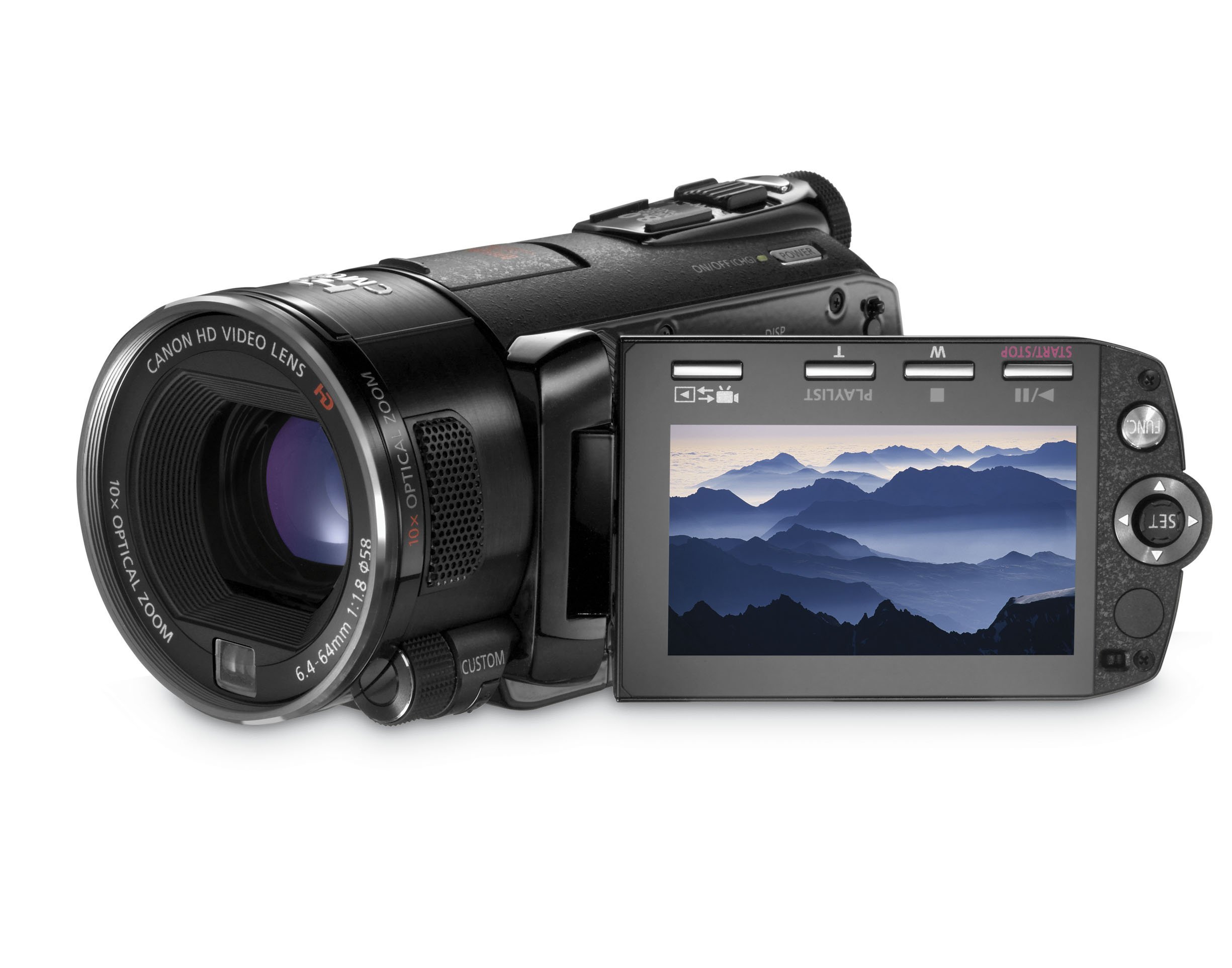 Canon VIXIA HFS10 HD Dual Flash Memory w/32GB Internal Memory & 10x Optical Zoom - 2009 MODEL (Renewed)