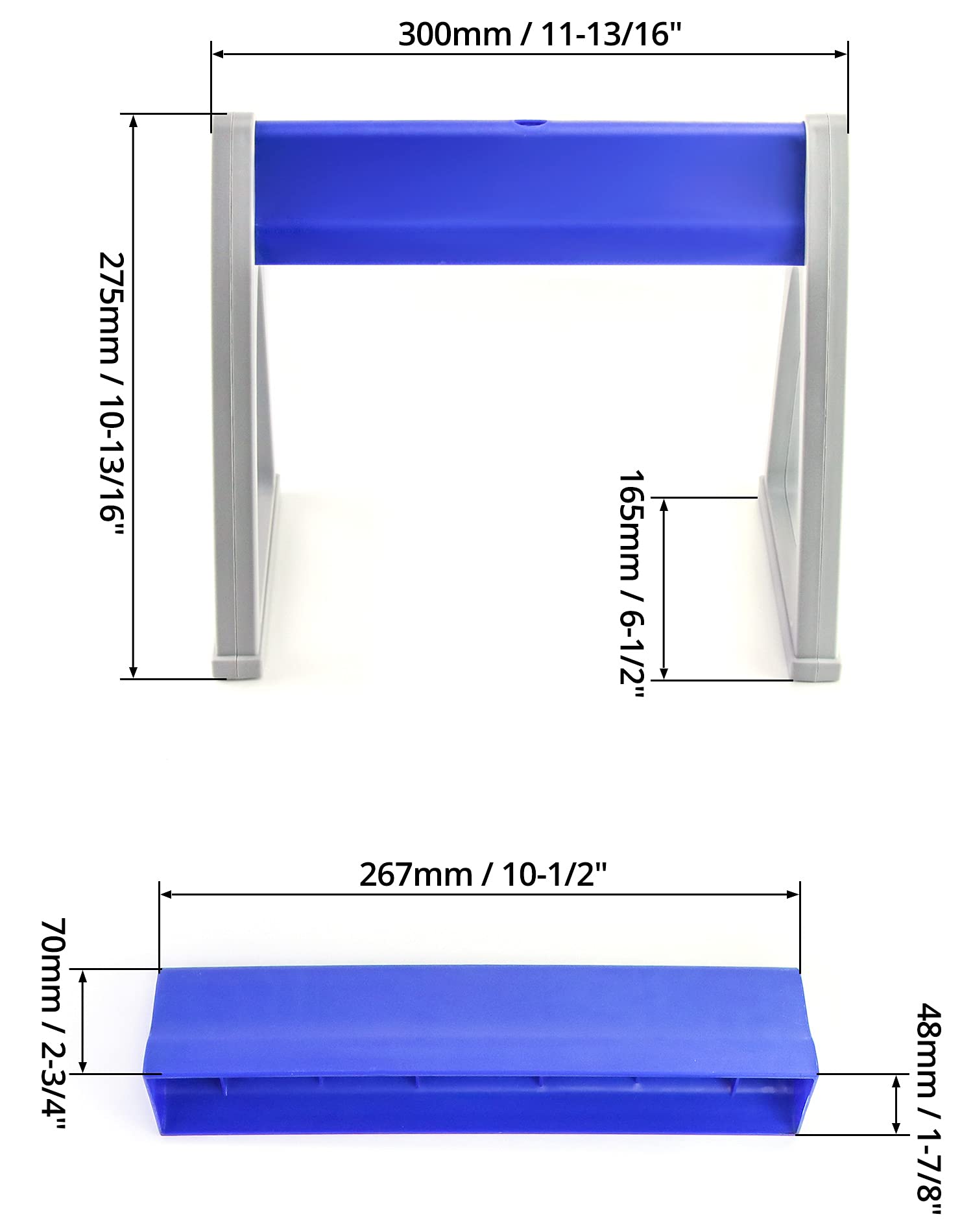 QWORK Lab Linear Pipettor Stand Rack - Premium Engineering Plastic Polymer, Holds up to 6 Micropipettes Each, Acid and Alkali Resistant, Pack of 2