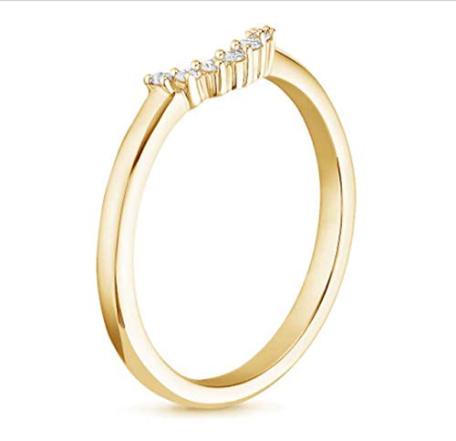Baalaji Jewellers 1.50 CT Round Created Diamond Bridal Engagement Ring Set 14K Yellow Gold Finish Ring Size-10.5