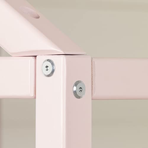 South Shore Sweedi Transition Wooden House Bed, Toddler, Pink