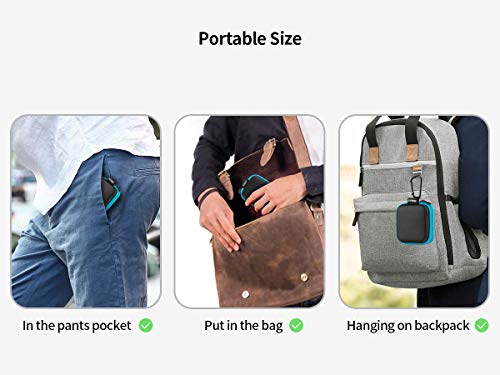 SUNGUY [5-Pack] Portable Square Earphone Carrying Case Mini Pouch Storage for Smartphone Earphone Headset Storage Bags