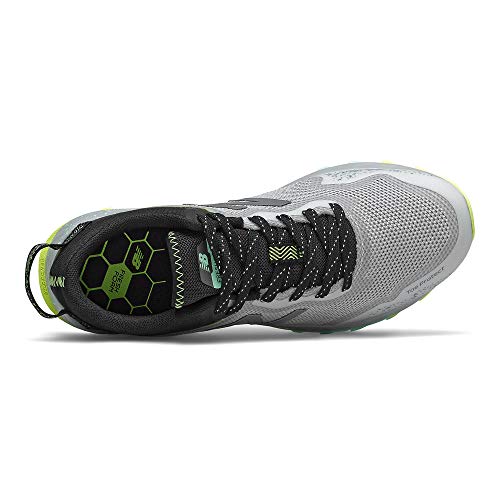 New Balance Women's Fresh Foam Arishi Trail V1 Running Shoe, Light Aluminum/Black/Neo Mint, 6.5 Wide