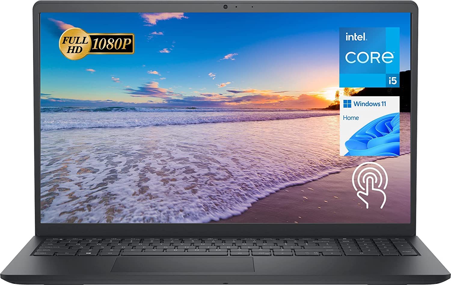 Dell 2023 Newest Inspiron 3511 Laptop, 15.6 Inch Touch-Screen Display, Intel Corei5-1035G1 Processor, 32GB RAM, 1TB SSD, Intel UHD Graphics, Bluetooth, Windows 11 Home S Mode, Black