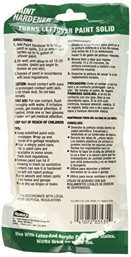 Homax 3535 Homax-3535 Fast Acting Waste Away Paint Hardener β 3.5oz (6 Pack), 0.5 Liters, 21 Ounce