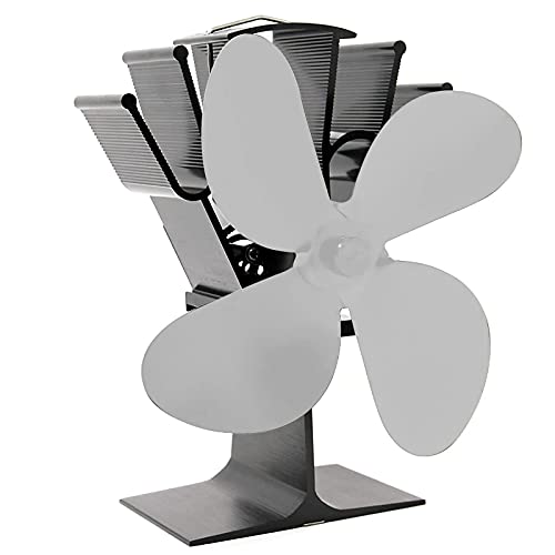 SF104 4 Blades Heat Powered Stove Fan for Wood Log Burner Heater Fireplace Fuel Room heater Fire in winter Fireplace cooling