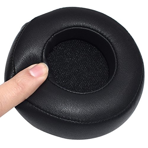 Sqrmekoko Replacement Ear Pad Cushion Cups Cover Earpads Repair Parts Compatible with Beats by Dr Dre Pro Detox (Black)