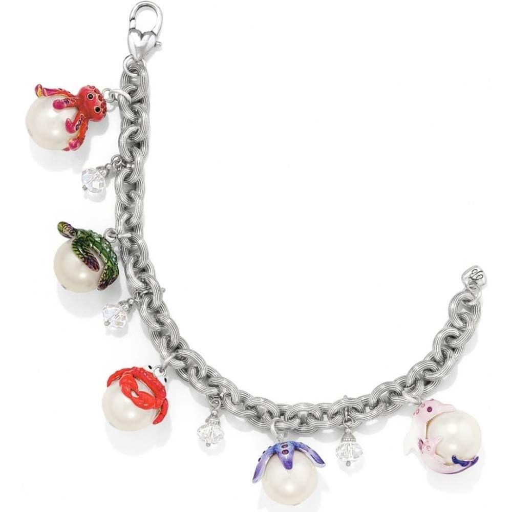 Brighton Pearlie Marvels Silver Nautical Sea Life Charm Bracelet