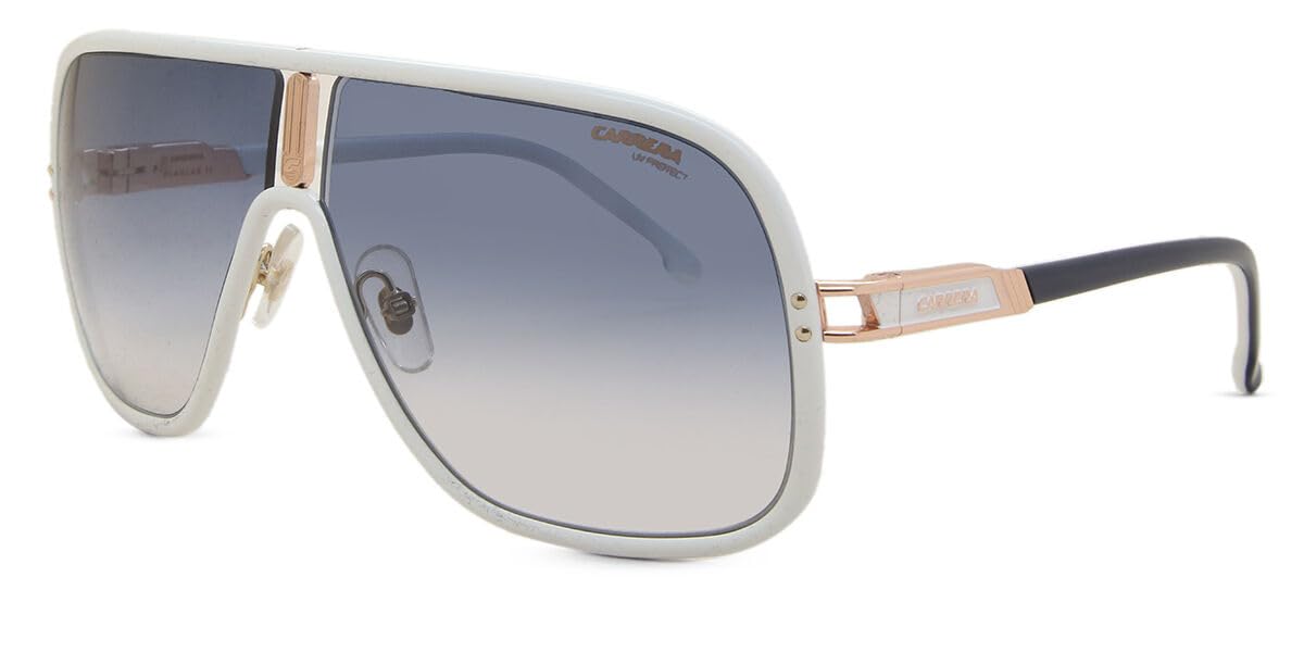 Carrera FLAGLAB 11 White/Blue Shaded 64/10/135 unisex Sunglasses