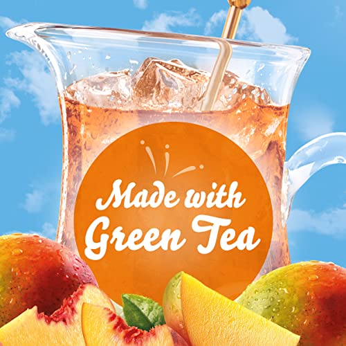 Crystal Light Sugar-Free Peach Mango Green Tea Naturally Flavored Powdered Drink Mix 60 Count Pitcher Packets