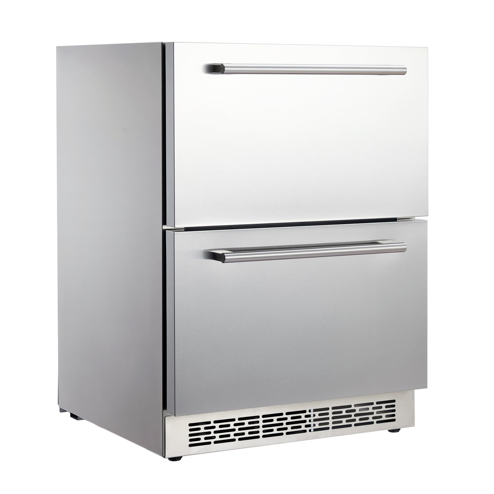 Garvee 24 inch wide drawer refrigerator, built-in wine, and beverage refrigerator under the counter, weatherproof, Anti-fingerprint, indoor and outdoor refrigerators, all-stainless steel cooler