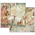 Stamperia Double-sided Paper Pad 12"x12" 10/pkg-time Is An Illusion, 10