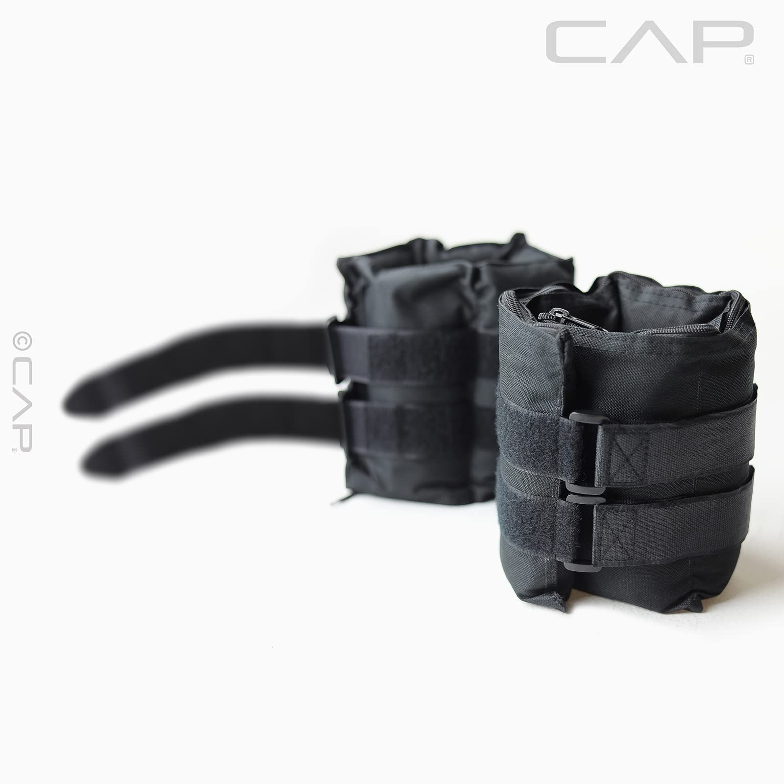 CAP Barbell HHA-CB020A1 20-Pound Pair Adjustable Ankle Weights, Black