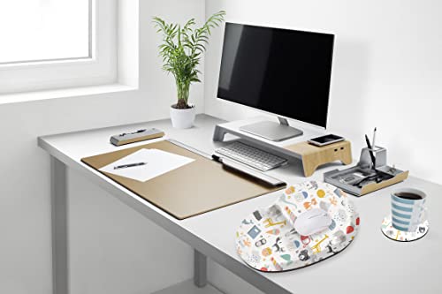 Ergonomic Mouse Pad Wrist Support Carpal Tunnel Mouse Pads Animals Memory Foam Mouse Mat with Non-Slip Rubber Pretty Mouse Pads for Computers Laptop Gaming Office Home