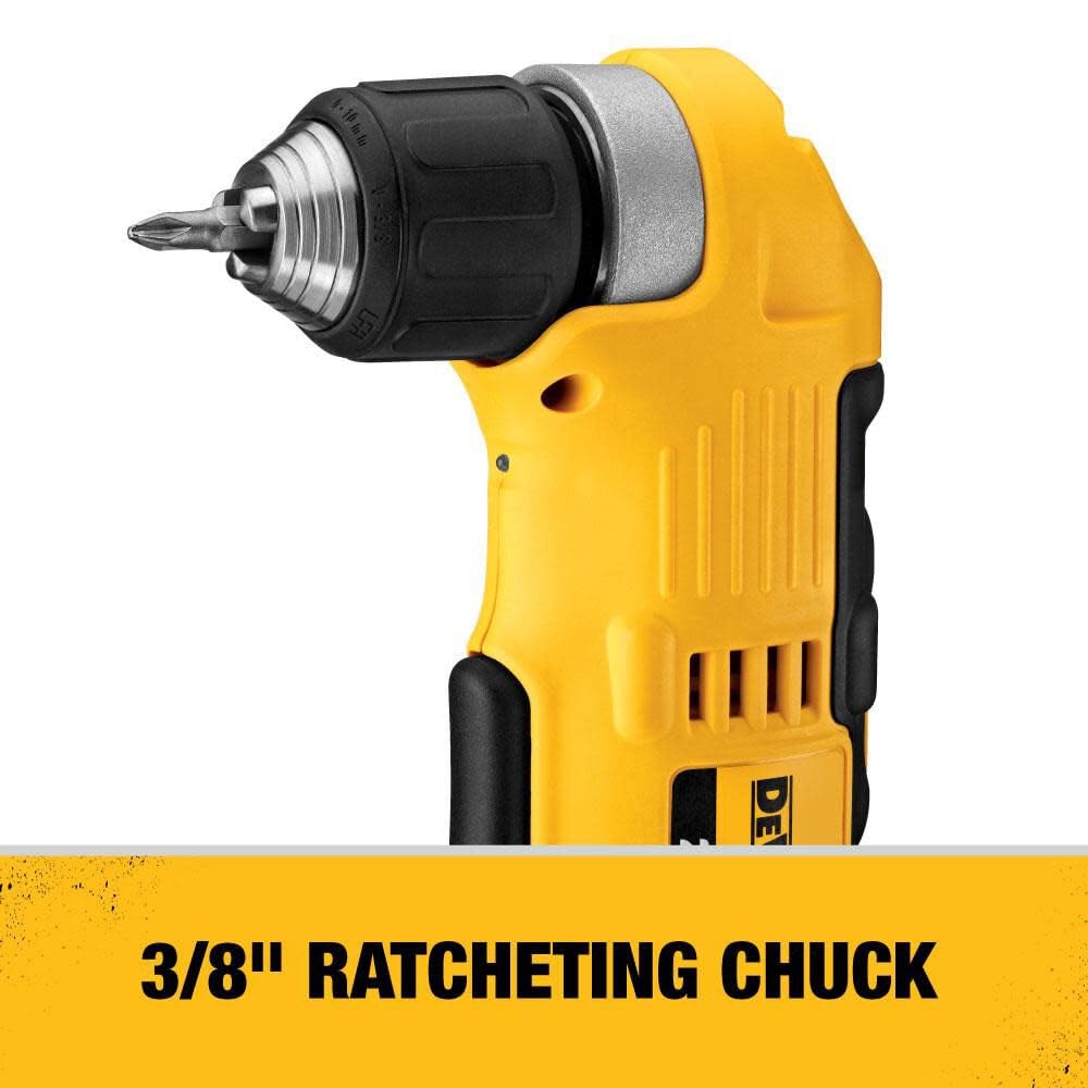 Dewalt 20 V Max Lithium Ion 3/8-In Right Angle Drill/driver (Bare Tool) (Renewed)