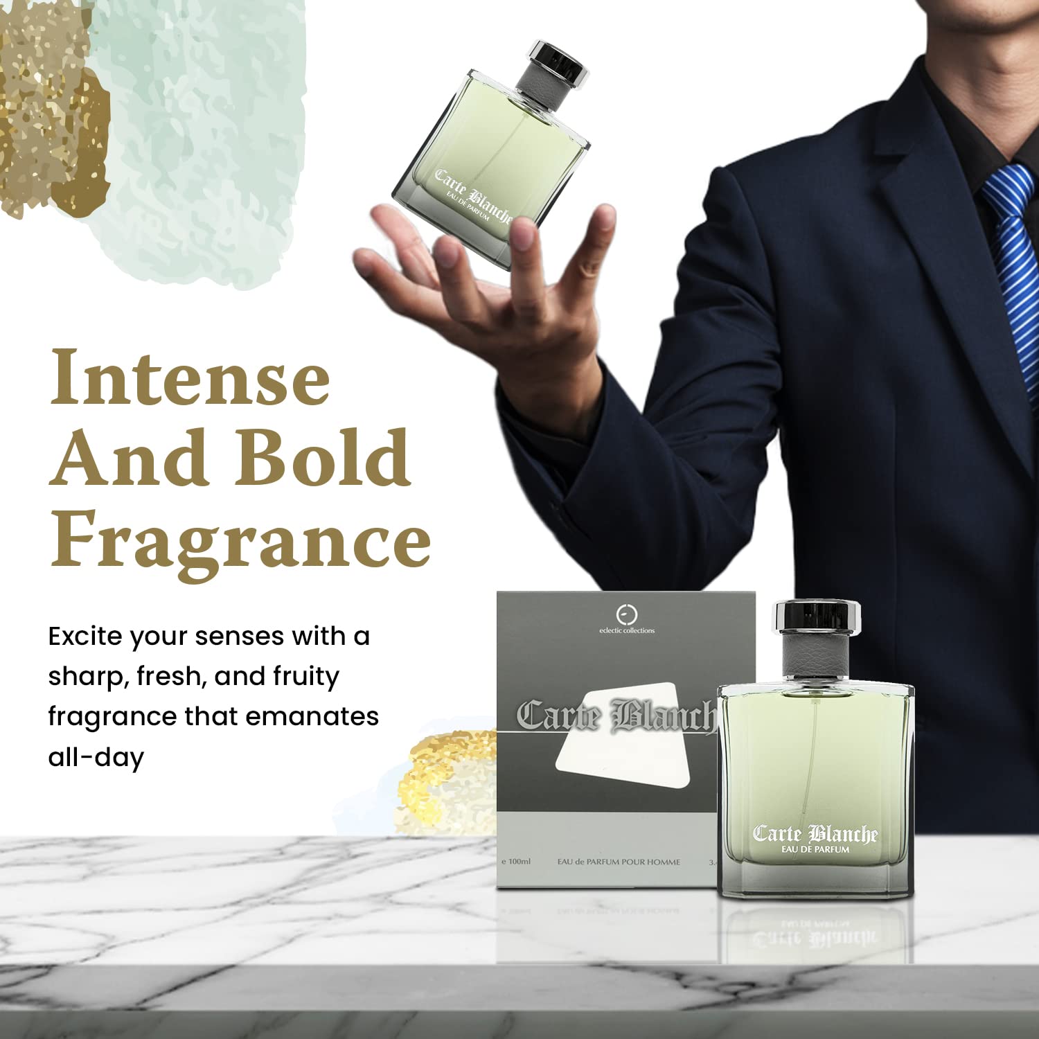 Eclectic Collections Mens Cologne - INSPIRED by I A ING Men Cologne - Tangerine, Orange, Cranberry, Sandalwood, Cedarwood, Vetiver, White Moss, Labdanum - (3.4 fl oz / 100 ml)