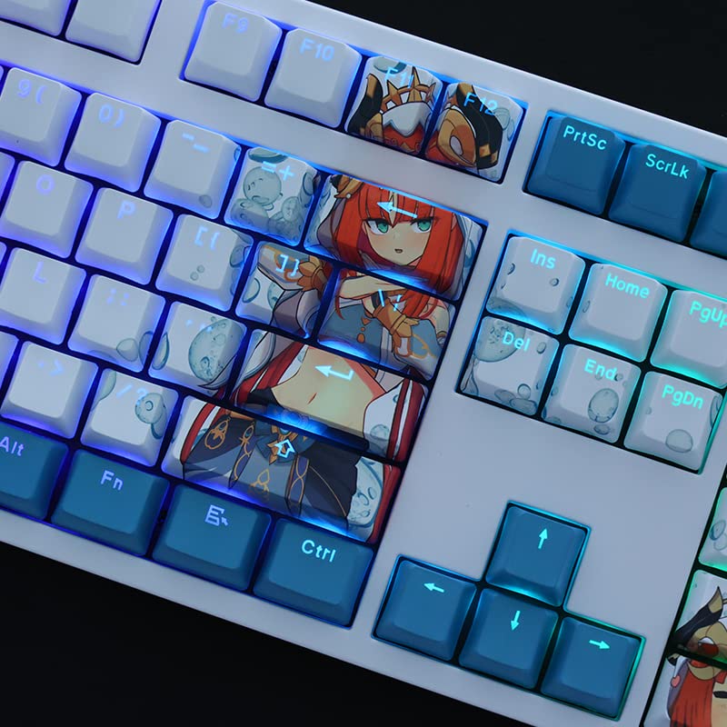 ENTY Nilou Mechanical Keyboard Caps Accessories OEM Profile PBT Keycaps Nilou Gaming Keyboard Caps for DIY Mechanical Profile Custom Keycaps