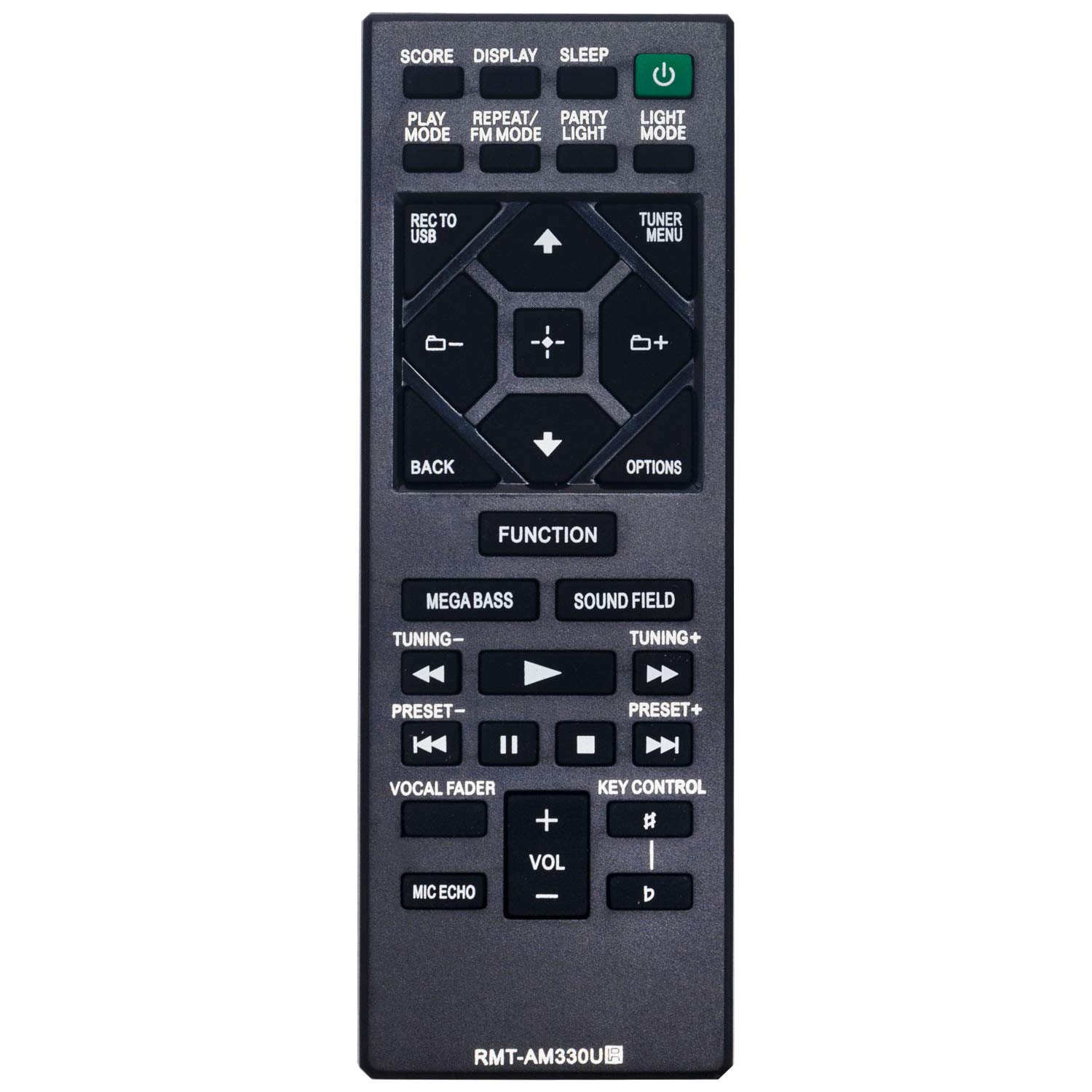 New RMT-AM330U Remote fit for Sony Home Audio System MHC-M20 MHC-V21 MHC-V71 MHC-V90W MHC-V50 MHC-V77W SHAKE-X10 SHAKE-X30 HCD-M20 SS-M20 SA-V90W SS-V90W HCD-SHAKE10 SS-SHAKE10 HCD-SHAKE30 SS-SHAKE30