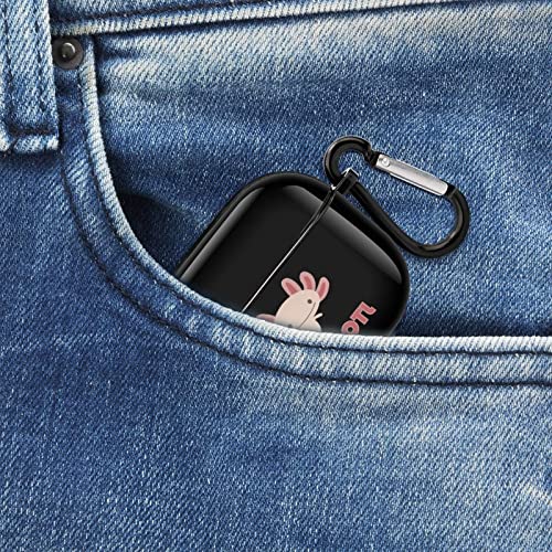 Cute Axolotls Case Cover Portable PC Shell Headphone Case with Keychain Compatible with AirPods 3